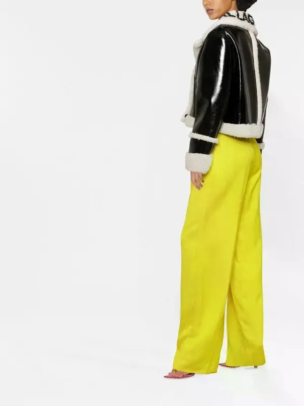 Karl Lagerfeld Faux Shearling Single-breasted Coat