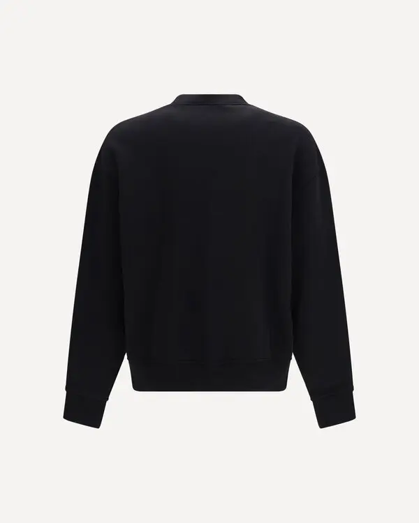 Palm Angels Textured Bear Graphic Crewneck Sweatshirt