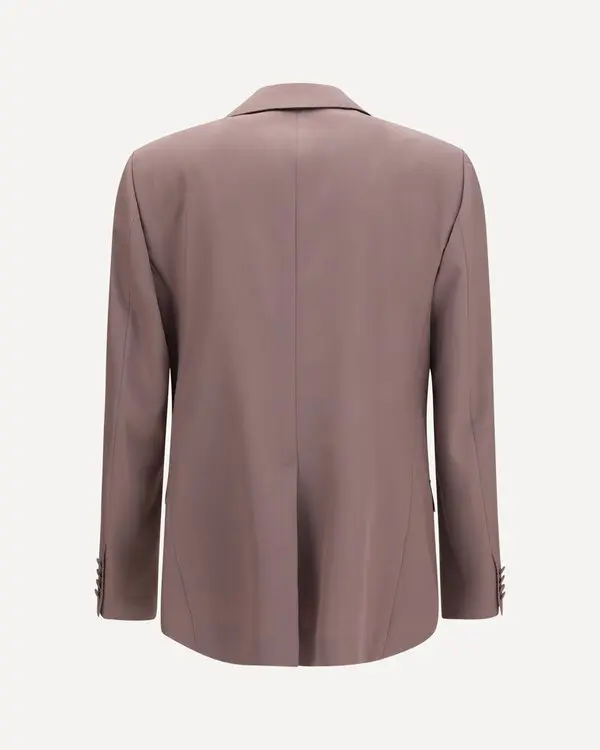 Dolce & Gabbana Single-breasted Peak Lapel Wool Poplin Jacket
