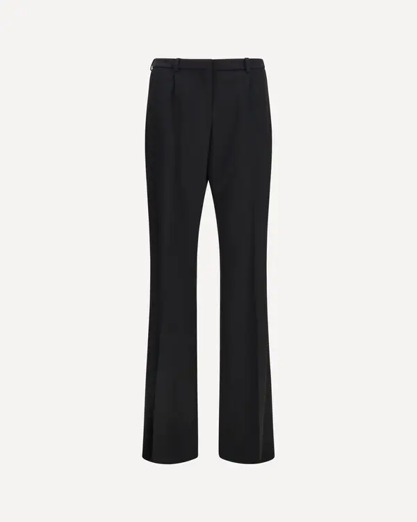 Balenciaga Slim-fit Tailored Stretch Wool Twill Pants - Black