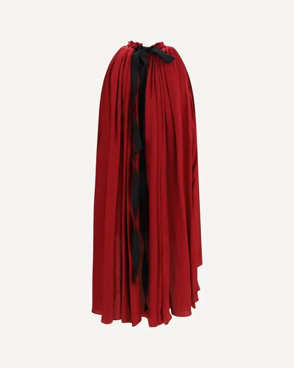 SA SU PHI Draped Halterneck Dress With Asymmetrical Hem