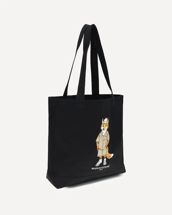 Maison Kitsuné Fox Canvas Tote Bag