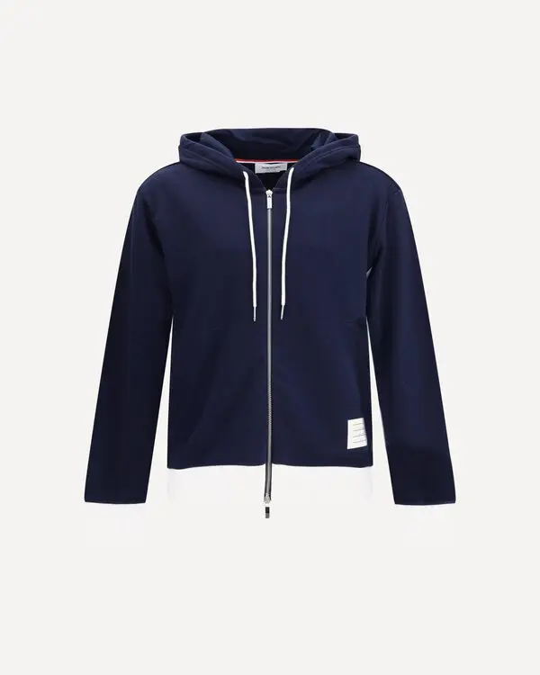 Thom Browne Cotton Zip-up Hoodie