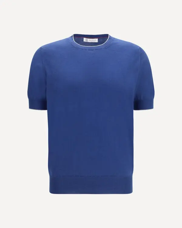 Brunello Cucinelli Cotton T-shirt - Blue