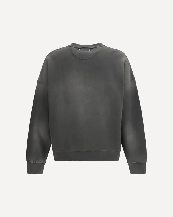 GOLDEN GOOSE Star Embroidered Oversized Sweatshirt - Grey