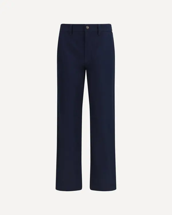 Burberry Cotton Twill Chino Pants - Blue