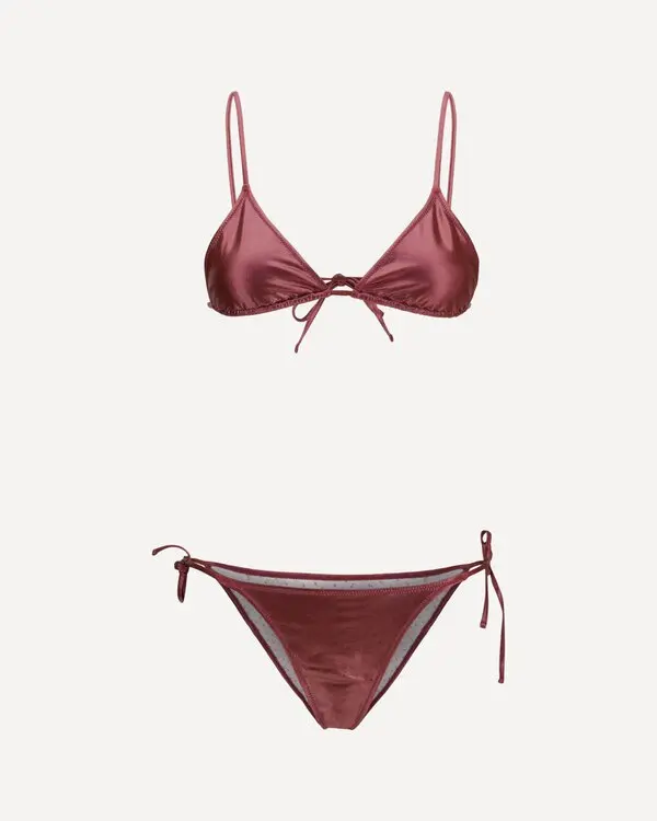 KRISTINA TI Metallic Triangle Bikini