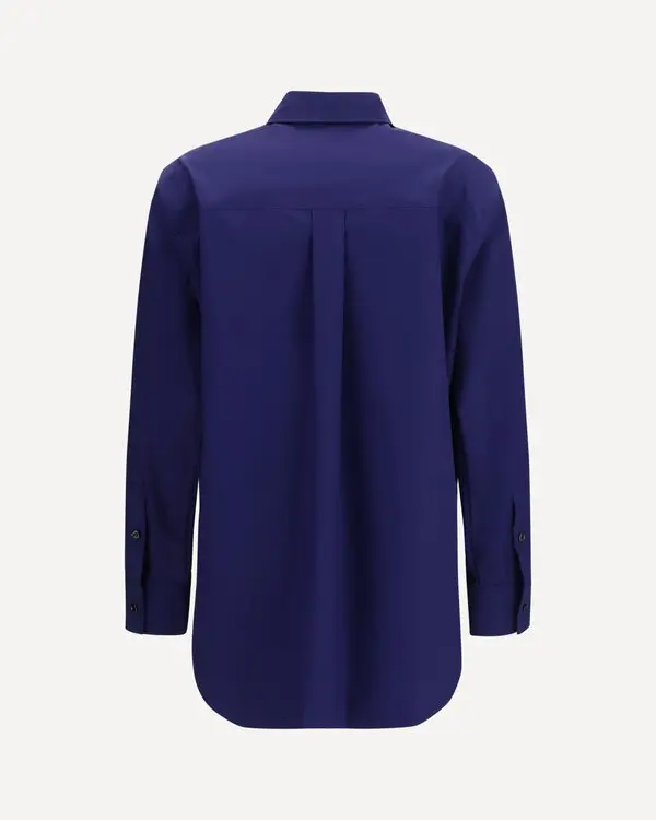 Fendi Cotton Poplin Shirt With Ajour Motif