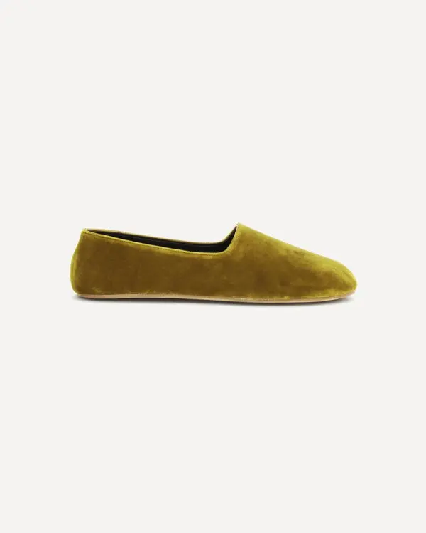 THE ROW Ponti Velvet Slip-on Loafers