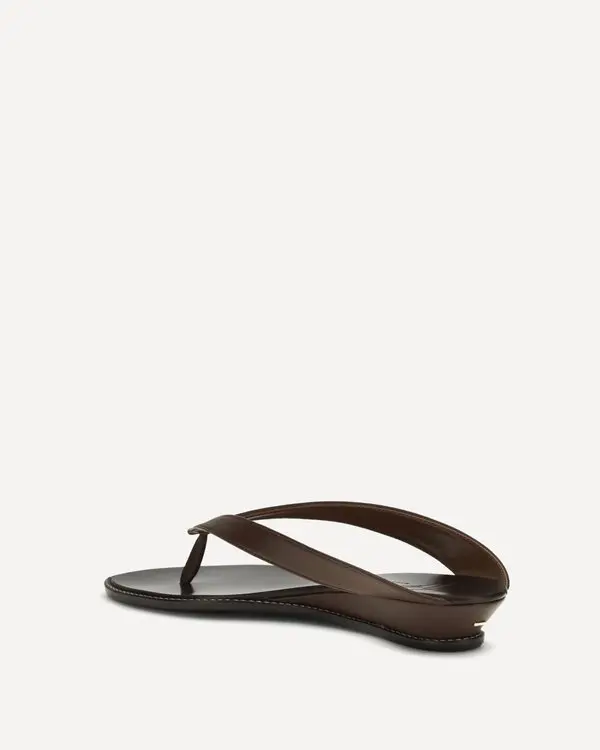 GIUSEPPE ZANOTTI Asymmetrical Wedge Leather Sandals
