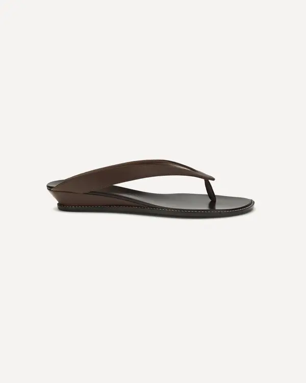 GIUSEPPE ZANOTTI Asymmetrical Wedge Leather Sandals