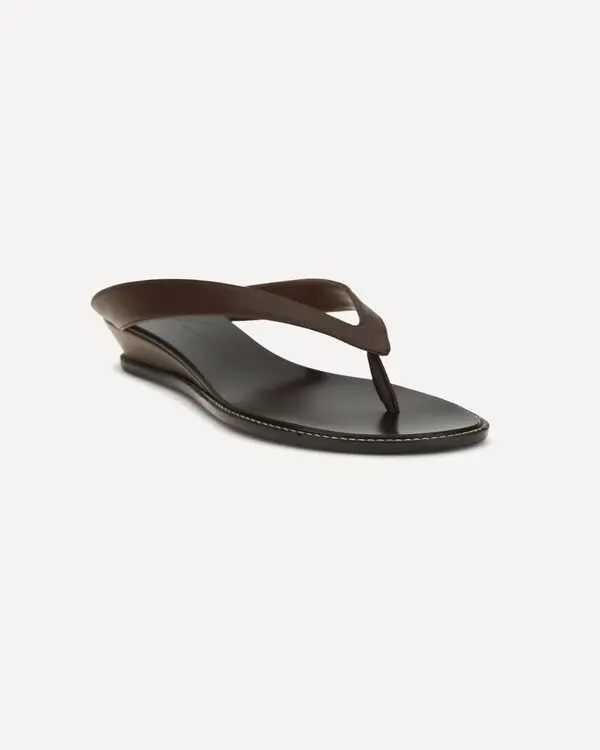 GIUSEPPE ZANOTTI Asymmetrical Wedge Leather Sandals