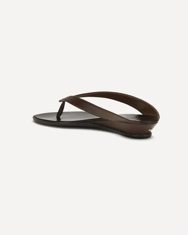 GIUSEPPE ZANOTTI Asymmetrical Wedge Leather Sandals