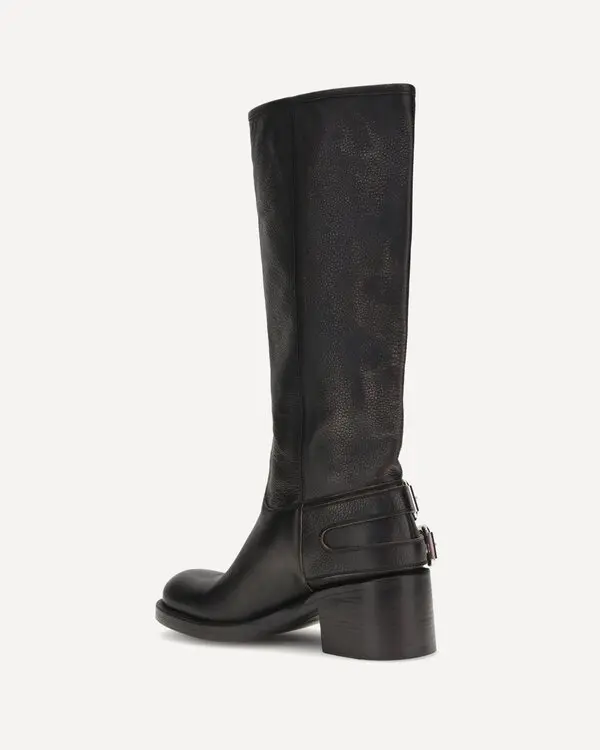 Chloé Dakota Knee-high Buckled Boots - Black