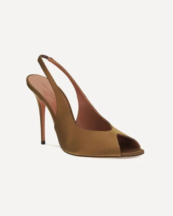 Amina Muaddi Kristina Slingback Sandals