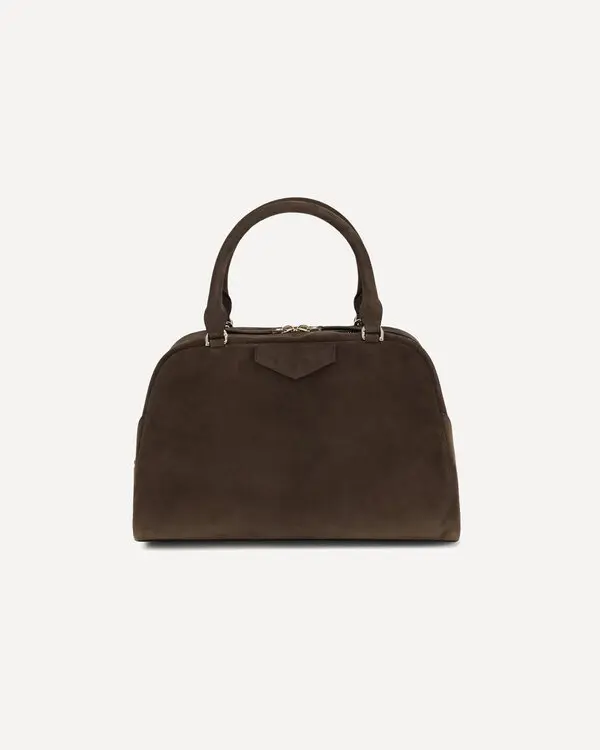 Givenchy Antigona East-west Soft Medium Suede Handbag - Brown