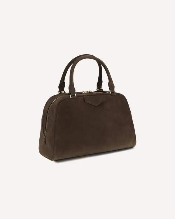 Givenchy Antigona East-west Soft Medium Suede Handbag - Brown
