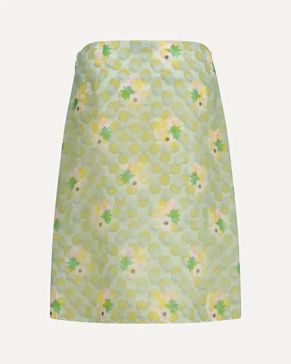 Fendi Bouquet Organza Midi Skirt