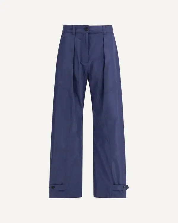 Pinko Shiny Taffeta Wide Leg Pants