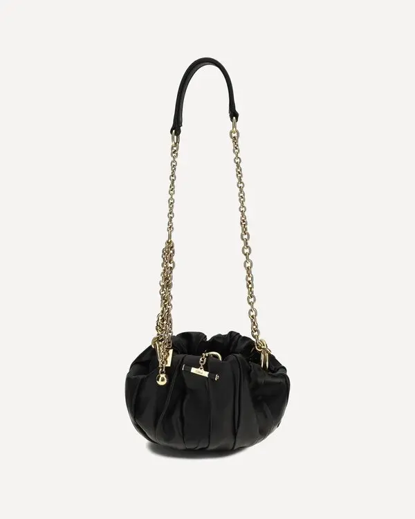 Chloé Plissé Shoulder Bag In Lambskin Leather