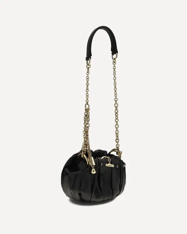 Chloé Plissé Shoulder Bag In Lambskin Leather