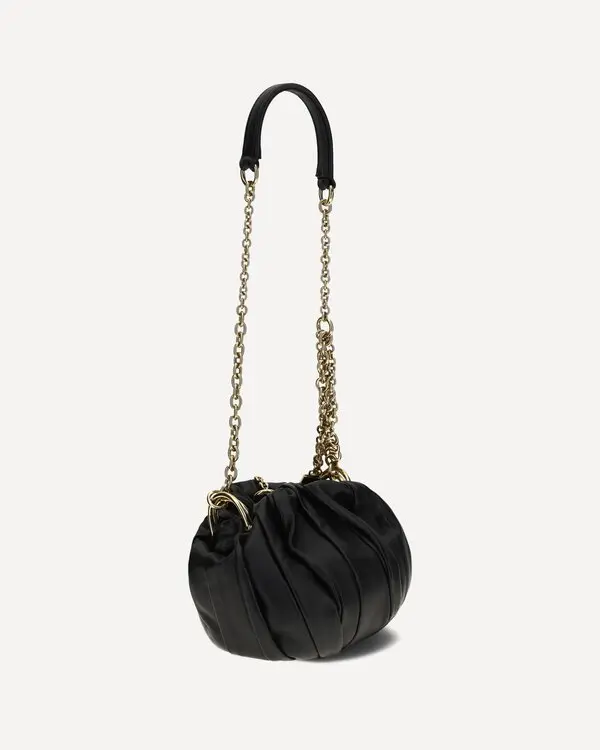 Chloé Plissé Shoulder Bag In Lambskin Leather