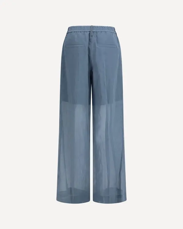 Brunello Cucinelli Cotton Organza Sartorial Track Pants