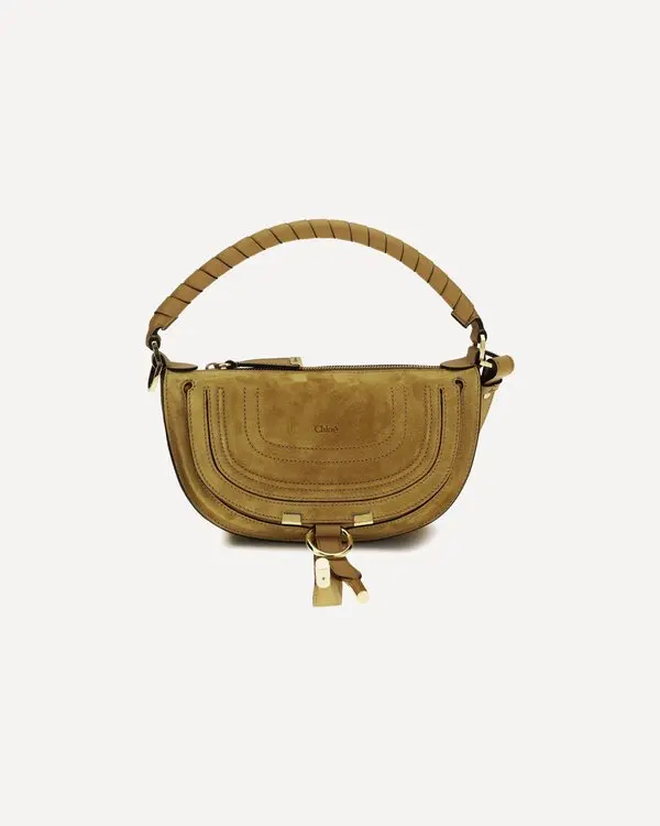 Chloé Marcie Suede Mini Shoulder Bag - Brown