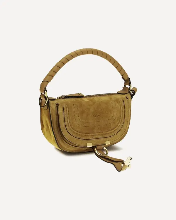 Chloé Marcie Suede Mini Shoulder Bag - Brown