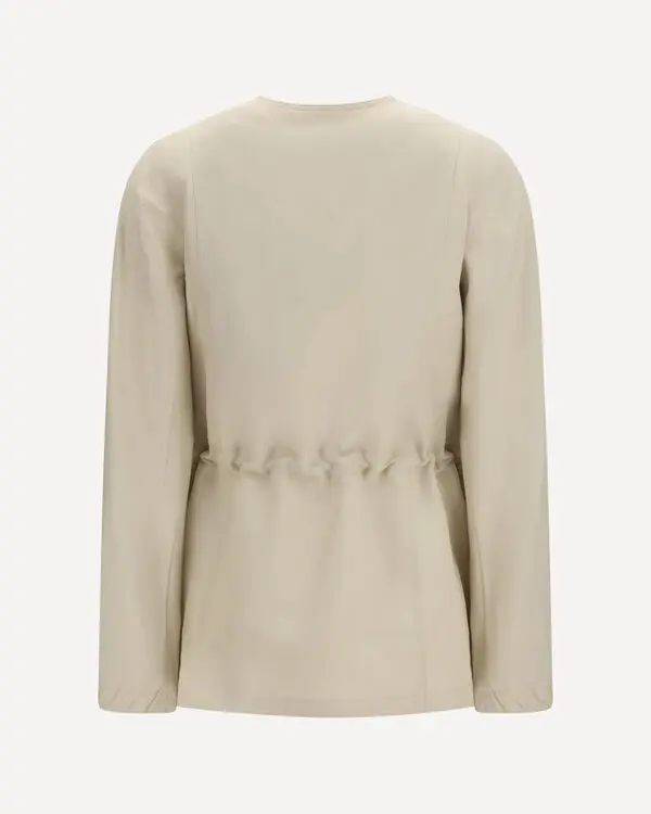 Max Mara Linen And Silk Blend Jacket - Beige