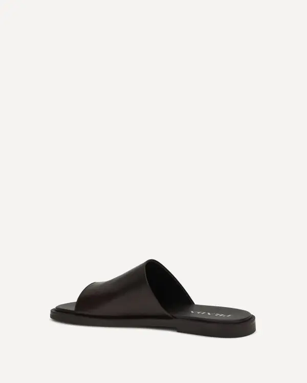 Prada Leather Slide Sandals
