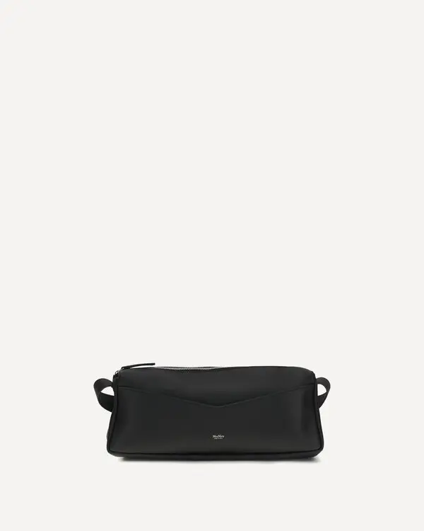 Max Mara Skipper Leather Shoulder Bag - Black
