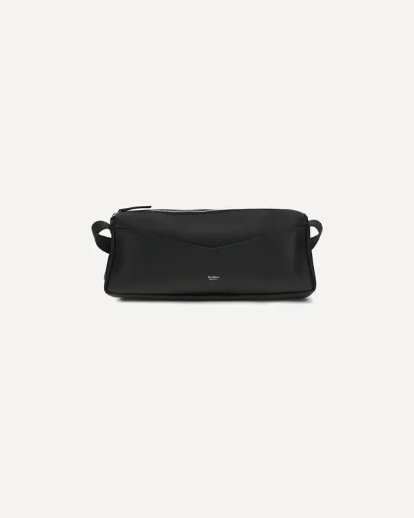 Max Mara Skipper Leather Shoulder Bag - Black