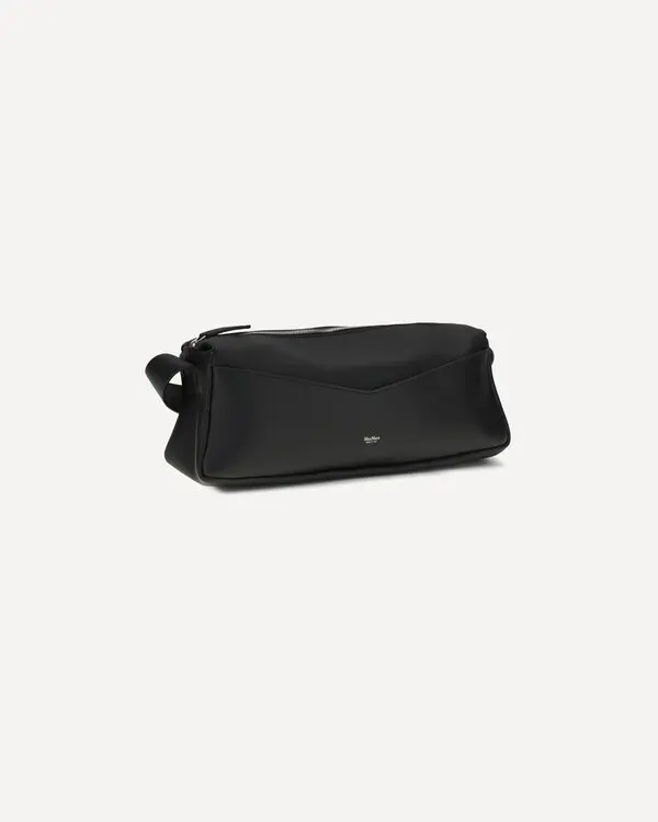 Max Mara Skipper Leather Shoulder Bag - Black