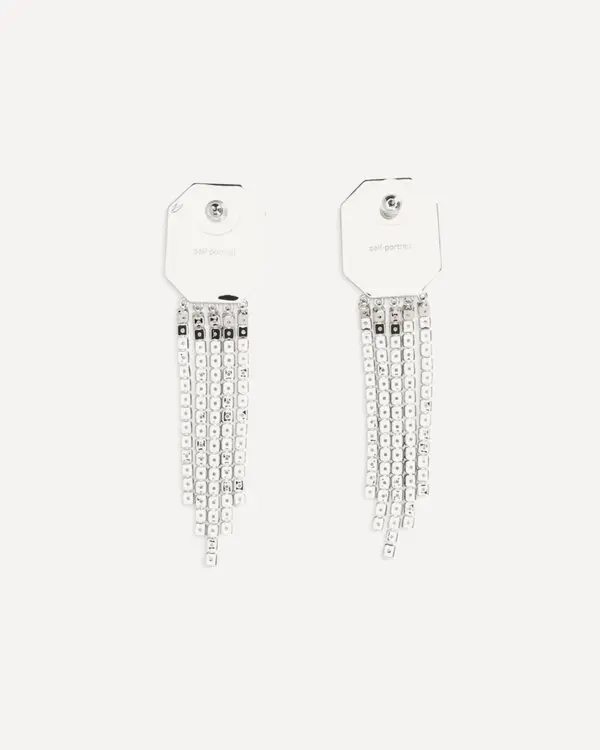 SELF-PORTRAIT Crystal Drop Earrings