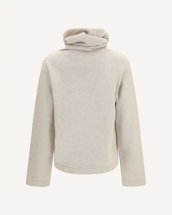 Alaïa High-neck Jumper - Beige