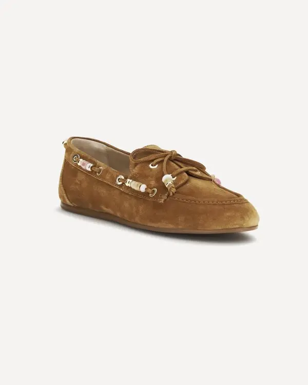 STUART WEITZMAN Majorca Tinsley Loafers - Brown