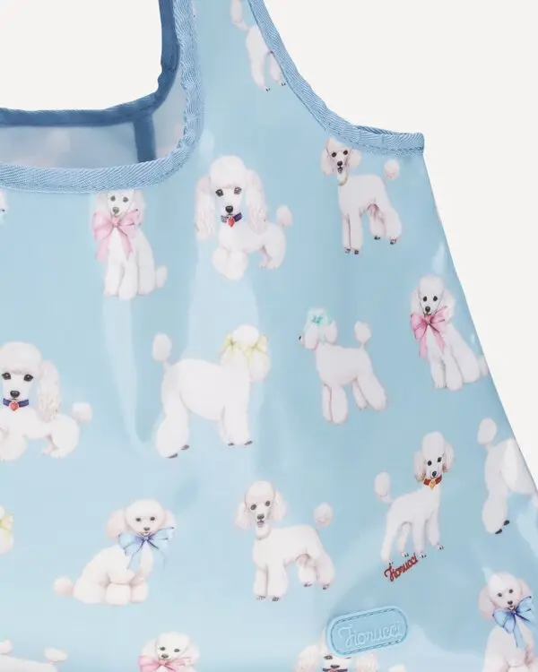 Fiorucci Poodle Print Hobo Shoulder Bag - Light Blue