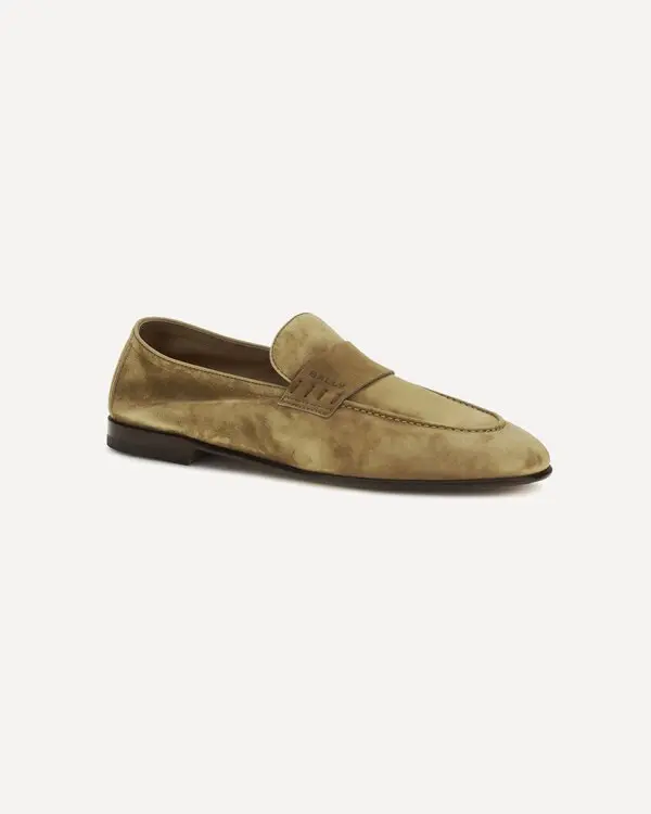 Bally Elios Suede Loafers - Beige