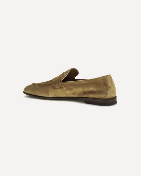 Bally Elios Suede Loafers - Beige