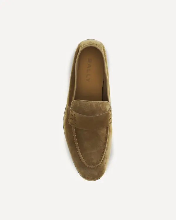 Bally Elios Suede Loafers - Beige