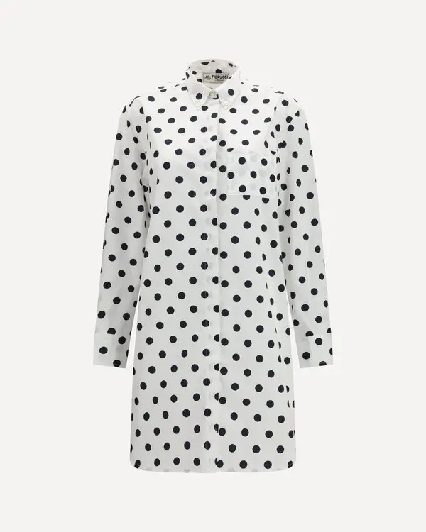 Fiorucci Polka Dot Midi Shirt Dress