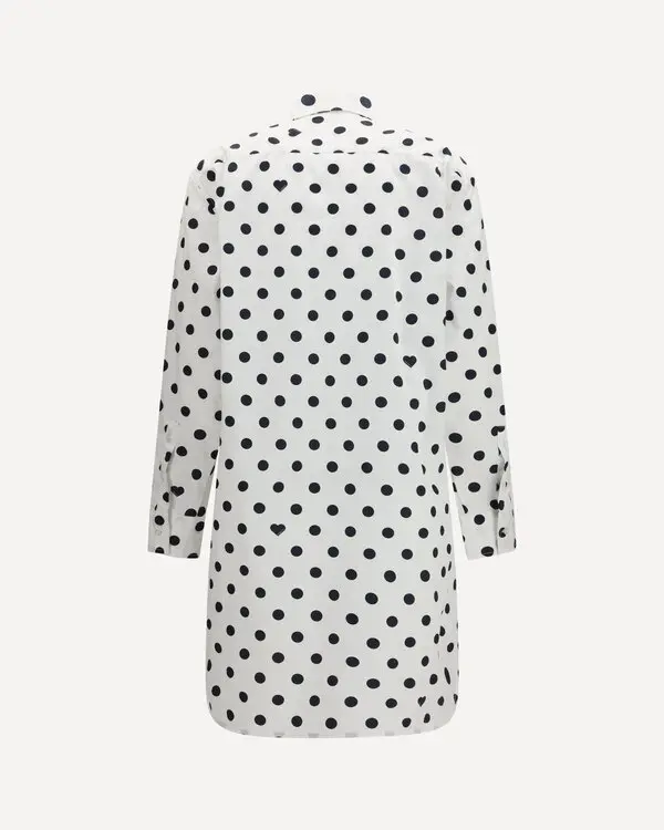 Fiorucci Polka Dot Midi Shirt Dress
