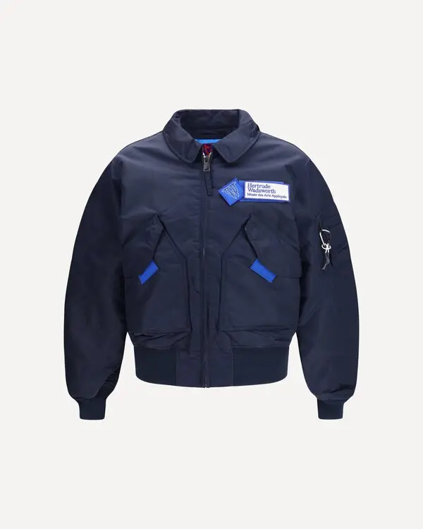 GR10K X Alpha Industries Cwu-45 Flight Bomber Jacket - Blue
