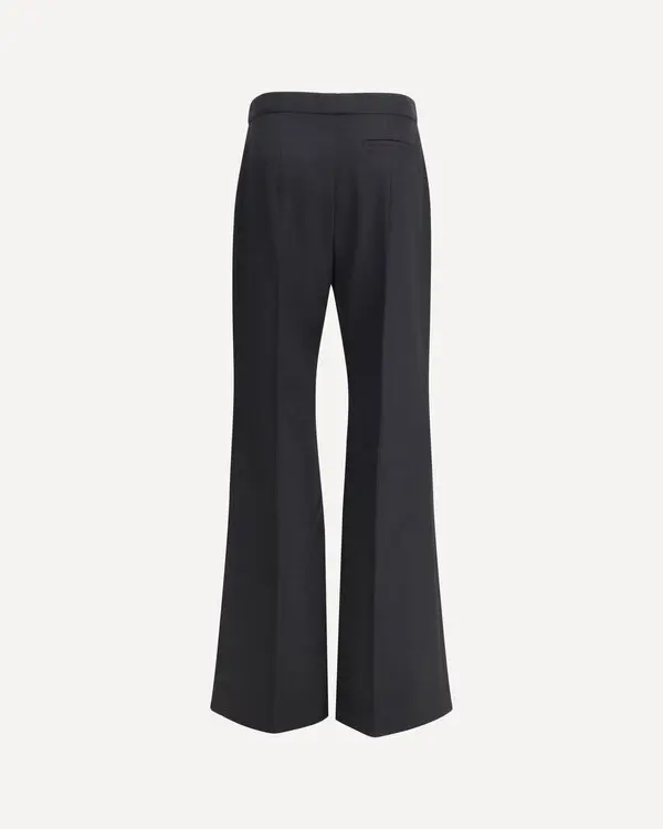 Givenchy Tailored Bootcut Grain De Poudre Wool Pants