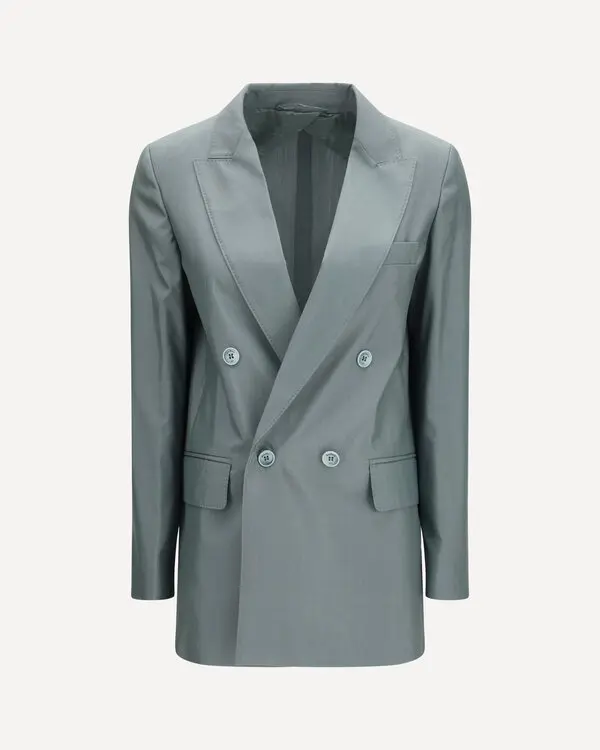 Max Mara Mxmalbata Blazer In Wool And Silk
