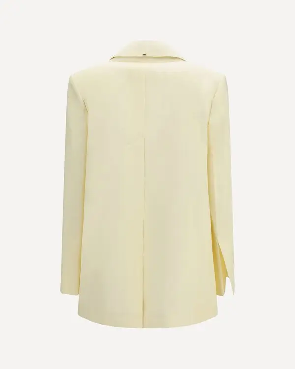 Max Mara Double-collar Viscose Blend Blazer