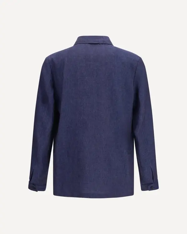 GI CAPRI Linen Shirt With Button Closure