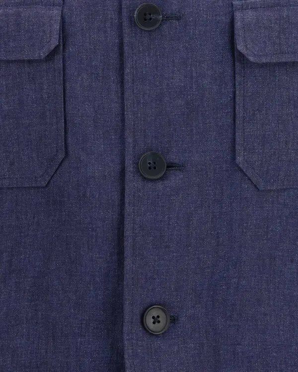 GI CAPRI Linen Shirt With Button Closure