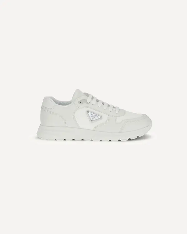 Prada Re-nylon And Brushed Leather Sneakers